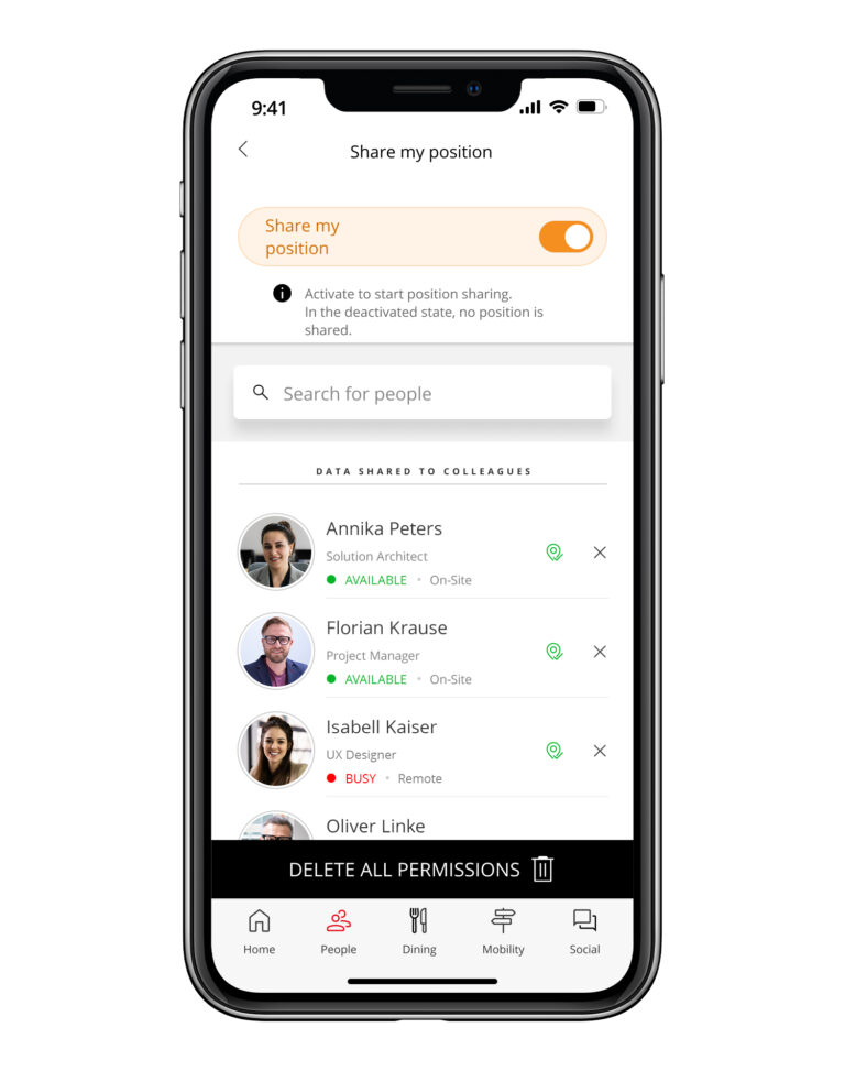 Q&A - Data security in the Workplace Experience App