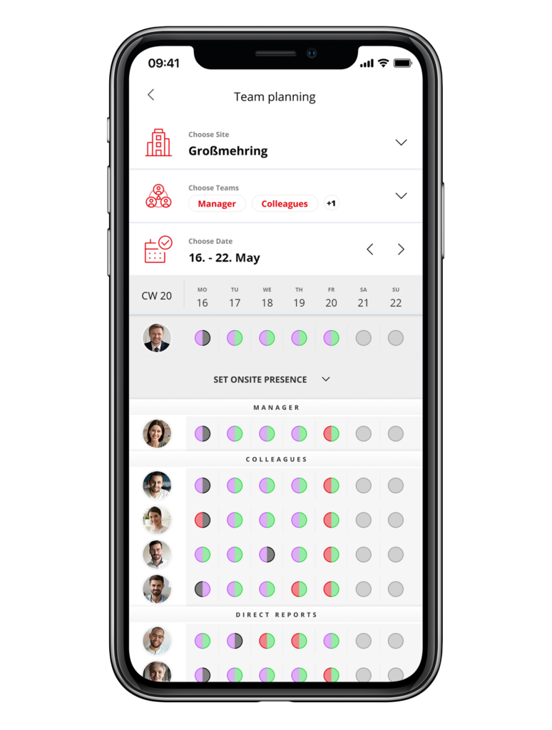 Options for customization in the Workplace Experience App