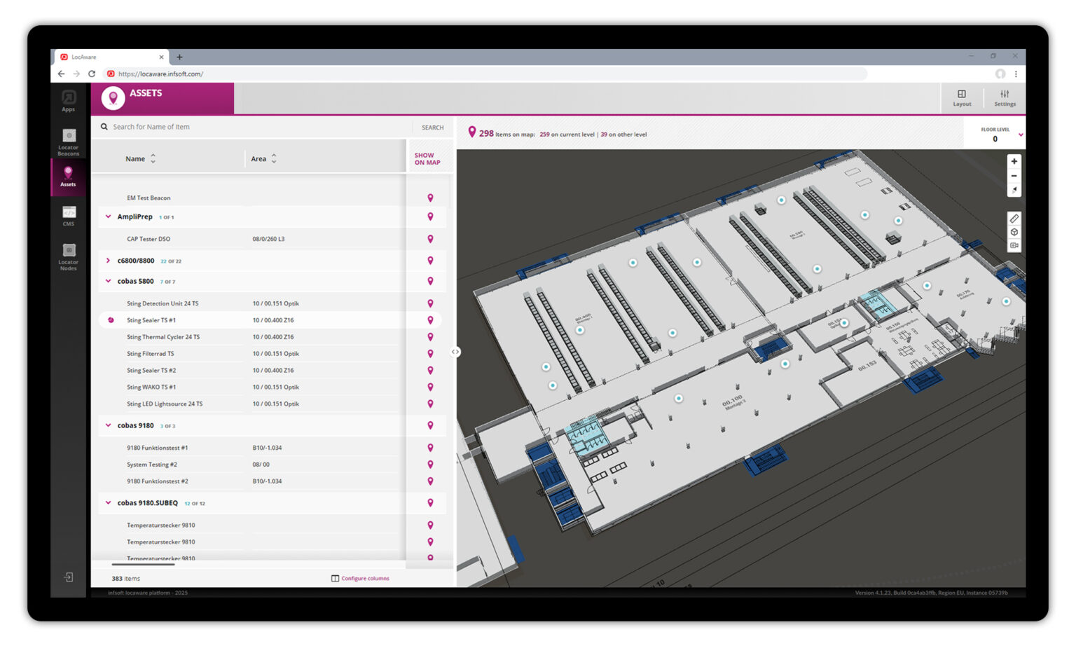 infsoft Indoor Tracking in Industrial Areas & Logistics
